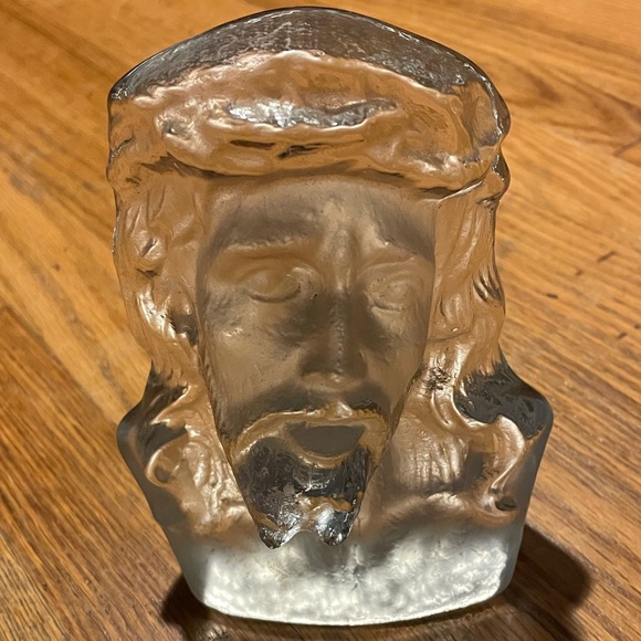 Viking | Art | Viking Glass Frosted Clear Jesus Christ Our Savior Bust ...